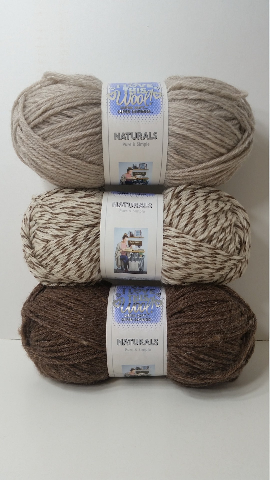 1 Skein 0 Biscuit, 1 Cocoa, 5 Toasted Almond I Love This Wool Naturals ...