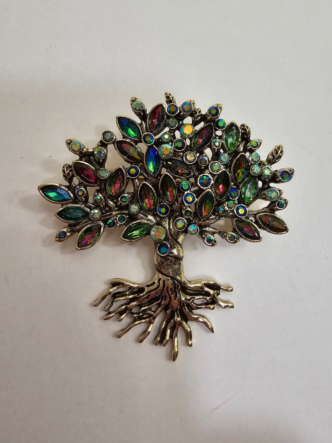 Tree of Life Brooch, (pin for Hats/jackets/scarves/tote Bags/hair Decor ...