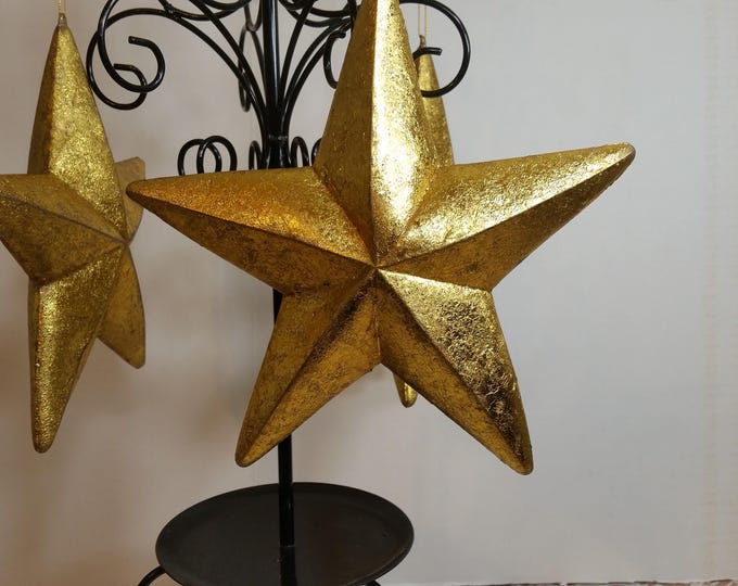 1 Large 3-dimensional Gold Star, 9in X 9in X 2in Thick, Nativity Star (3 Stars Available); No ...