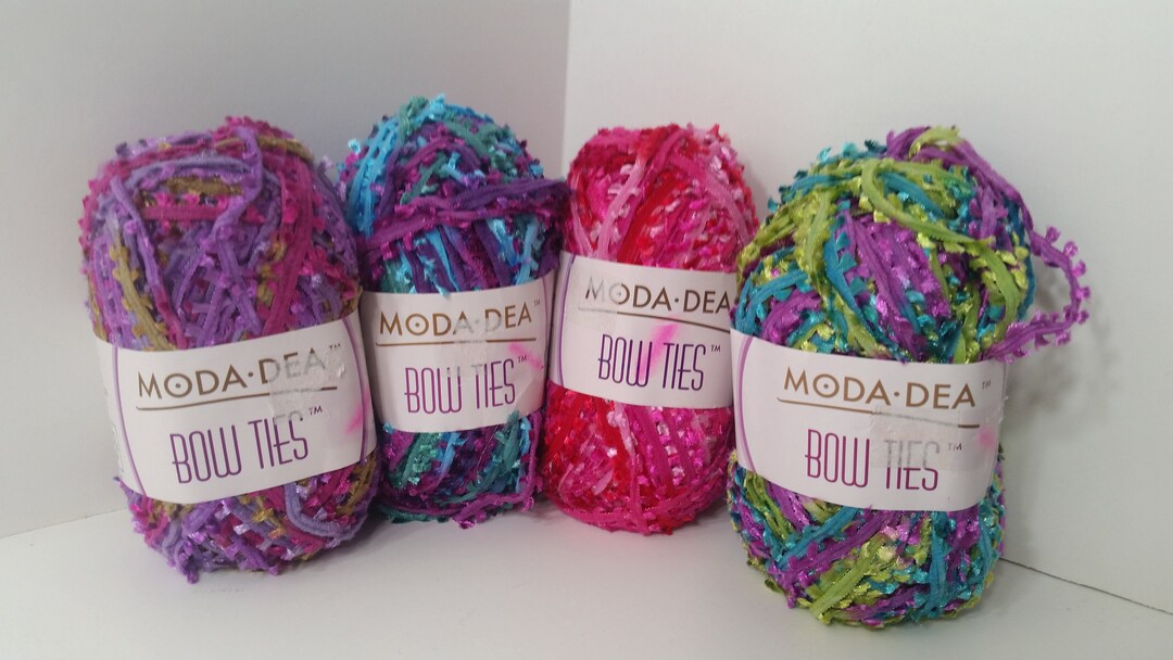 Moda Dea Bow Ties Ribbon Yarn - Bulky Weight - Etsy