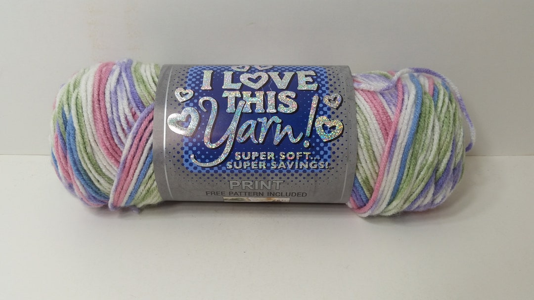 1 Skein 5 Skeins Available I Love This Yarn Print, Sugarplum Stripe, 4 ...