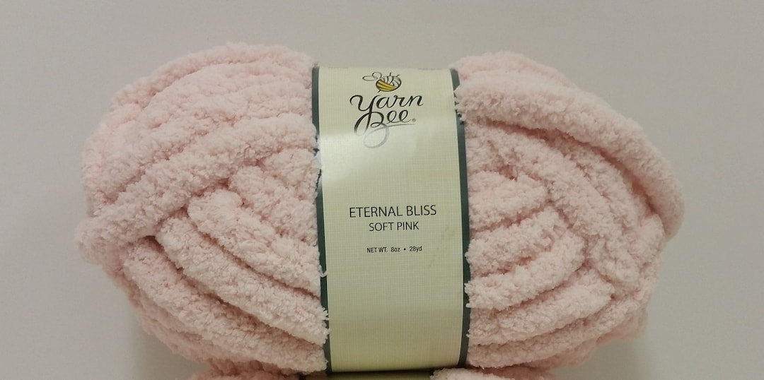1 Skein Yarn Bee Eternal Bliss Yarn, Color Soft Pink, Dye Lot 62107 ...