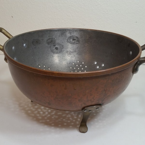 Copper Colander - Etsy