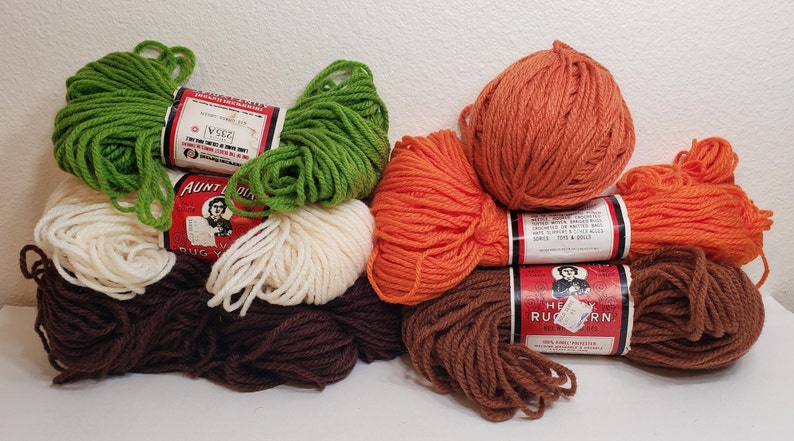 Aunt Lydia's Heavy Rug Yarn, 1.85oz-3 +oz, 70-140y, Kodel Polyester - Etsy