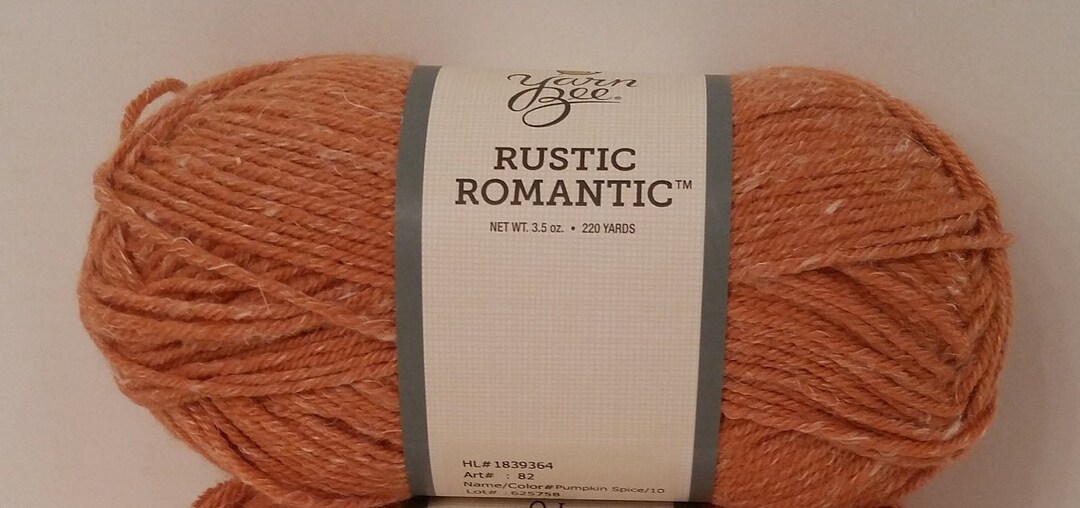 Yarn Bee Rustic Romantic Yarn, Pumpkin Spice, 3.5oz, Medium 4 - Etsy