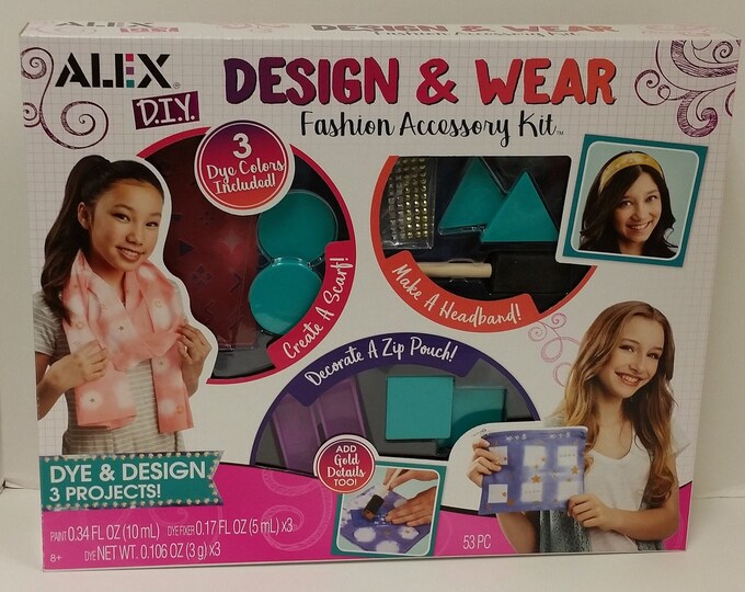 Alex DIY Design and Wear Fashion Accessory Kit for Ages 8 scarf ...