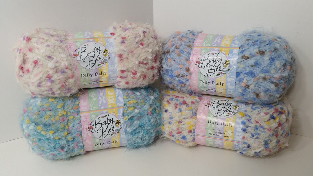 1 Skein ( 5 Skeins Available in 3 Colors) Baby Bee Dilly Dally Yarn ...