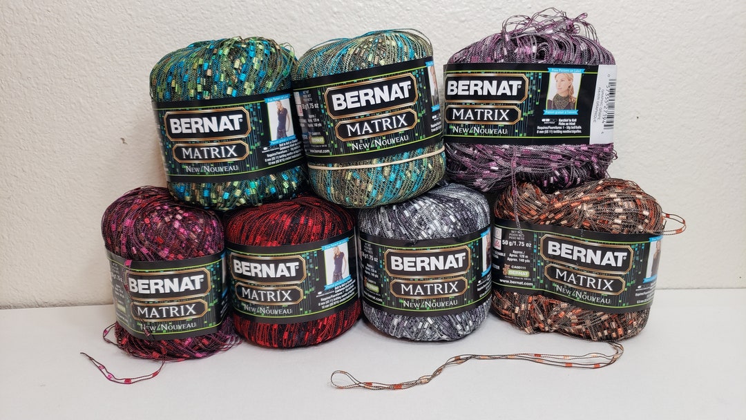 Bernat Matrix Ribbon Ladder Yarn, 1.75oz, Some Rewrapped, Light 3 - Etsy