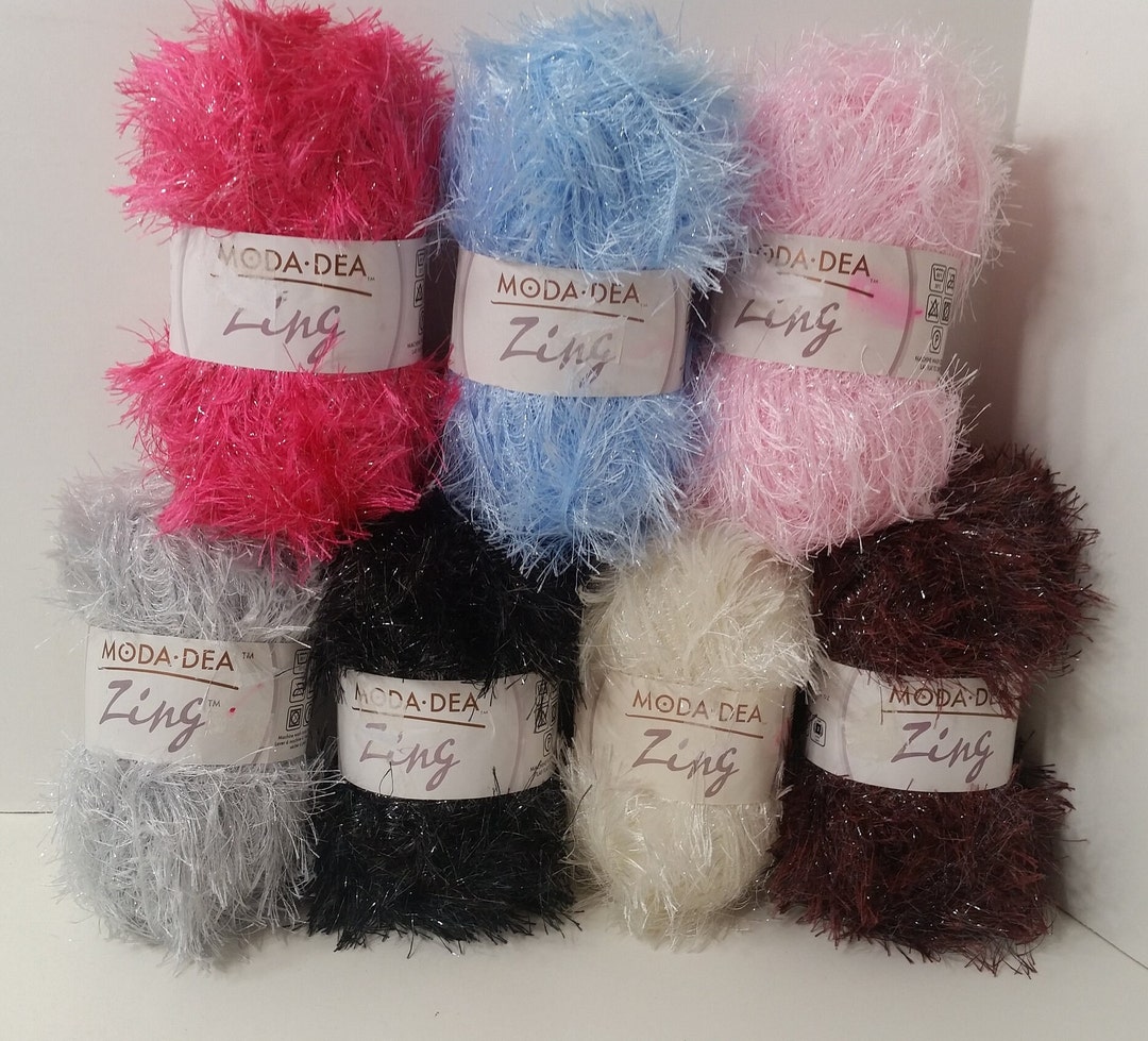 1 Skein (308 Skeins Available From 7 Colors) Moda Dea Zing, 87y/80m, 1 ...