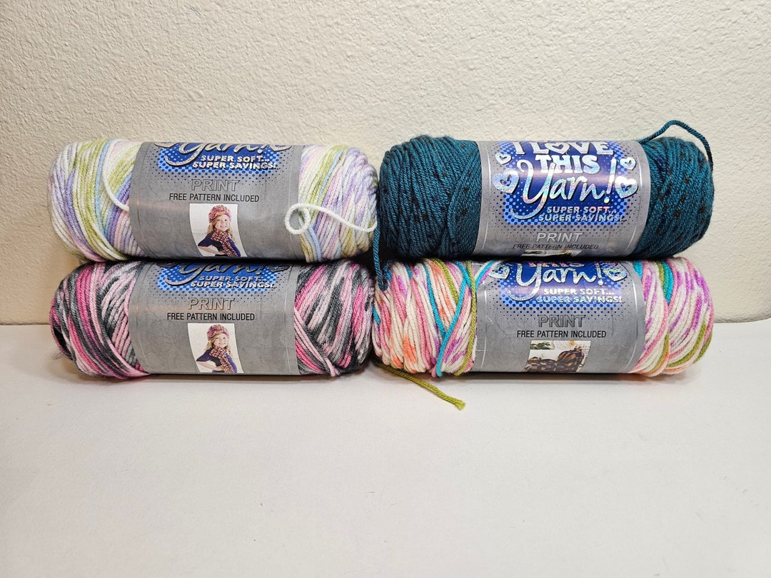 I Love This Yarn Print: 100% Acrylic, Medium 4 (5oz/142g) - Etsy