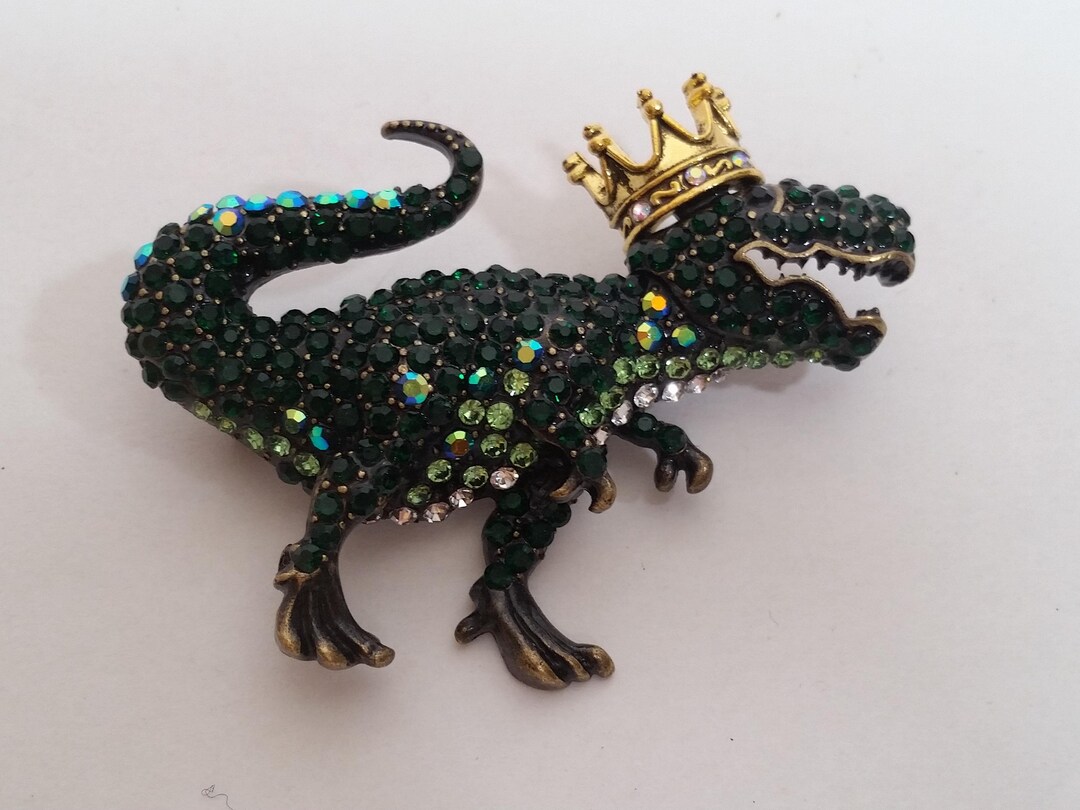 Tyrannosaurus Rex Brooch, (pin for Hats/jackets/scarves/tote Bags/hair ...