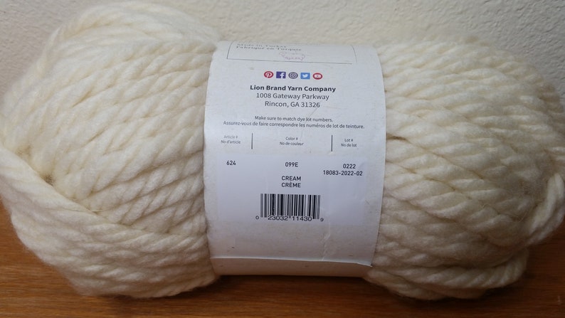 Lion Brand Wool Ease WOW! Jumbo Yarn: 8.5oz Wool Blend - Etsy