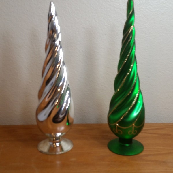 Silver Finial Tree Topper - Etsy