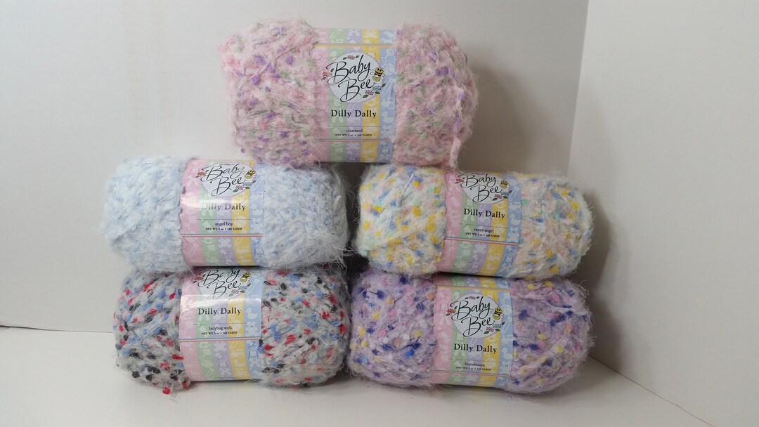 Dilly Dally Baby Bee Yarn: Bulky Polyamide Chenille, Slub Texture - Etsy