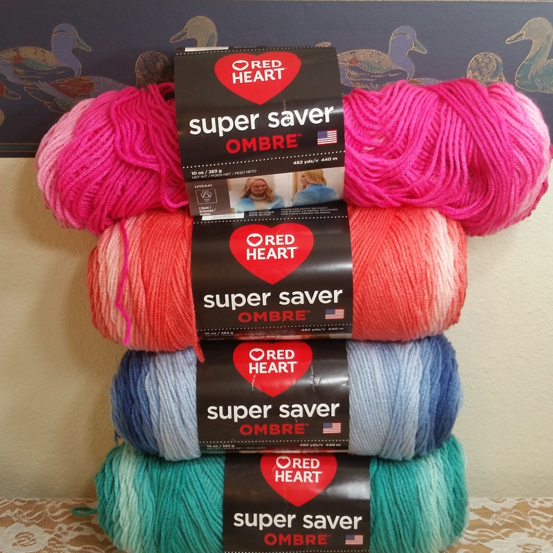 Red Heart Yarn - Etsy