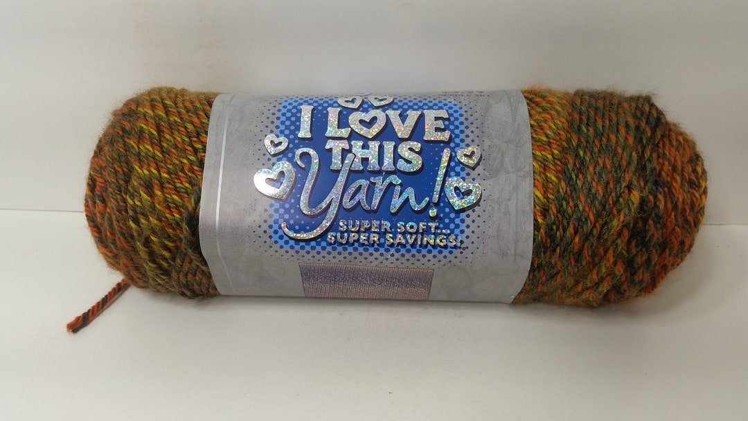 I Love This Yarn: Citrus Punch Acrylic Yarn, Medium 4 - Etsy