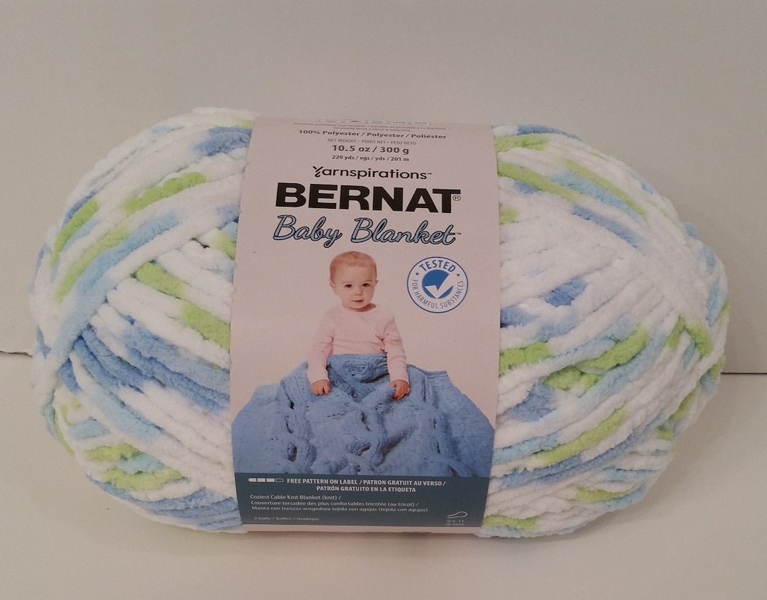 Bernat Baby Blanket Yarn: Funny Prints, Super Bulky 6 (10.5oz Skein) - Etsy