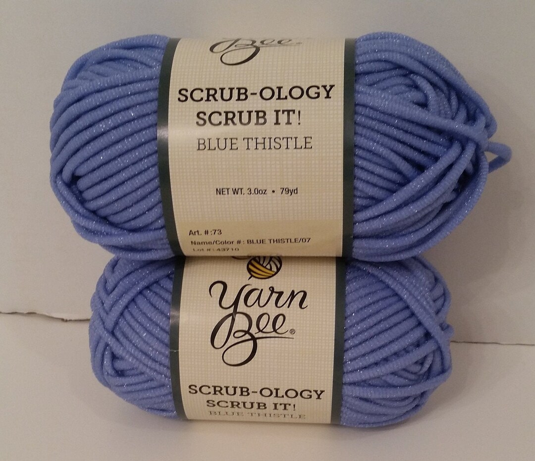 Scrub-ology Scrub It! Yarn, Blue Thistle, 3oz Bulky 5 - Etsy