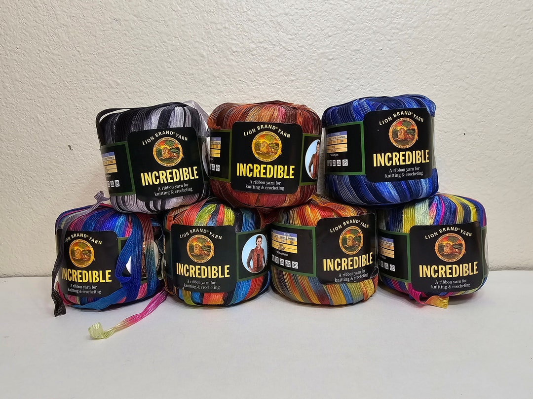 Lion Brand Incredible Nylon Ribbon Yarn (choose Color) 1.75oz - Etsy