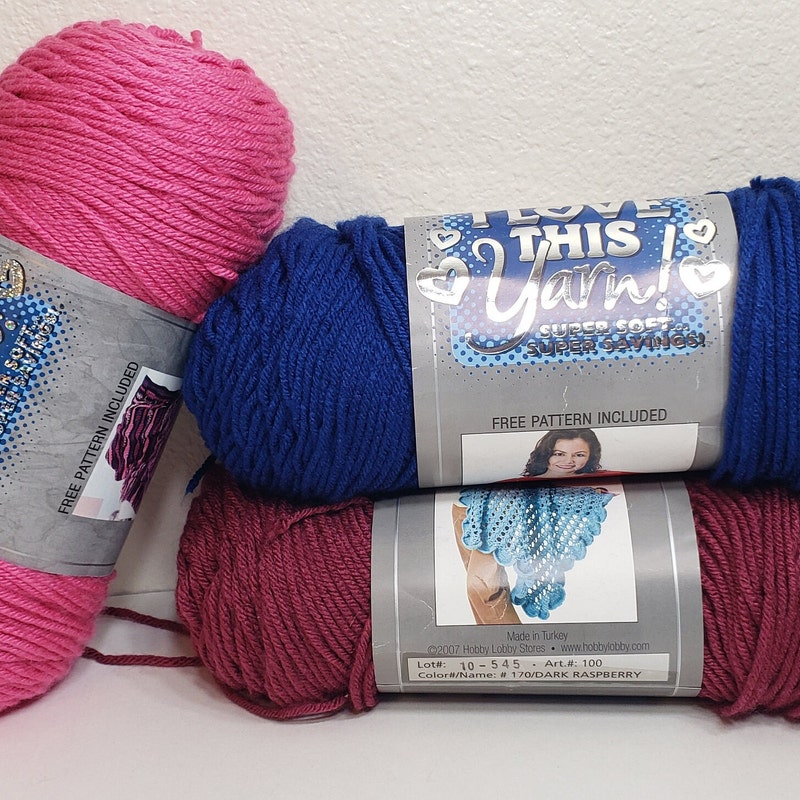 Royal Blue Acrylic Yarn - Etsy