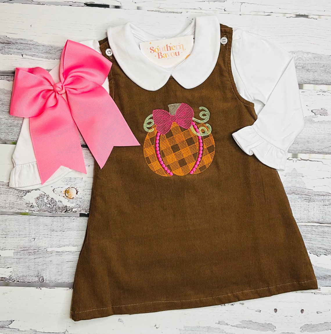 Girls Fall Pumpkin Outfit - Toddler Pumpkin Girls Dress - Girls Pumpkin ...