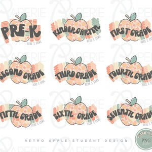 School Grades Bundle PNG Digital Download Sublimate - Etsy