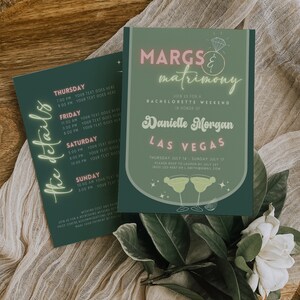 Margs and Matrimony Bachelorette Itinerary, Bach Weekend Itinerary ...