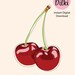 Cherry Print (DIGITAL DOWNLOAD ONLY) - Etsy