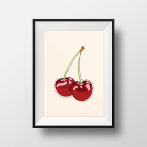 Cherry Print (DIGITAL DOWNLOAD ONLY) - Etsy