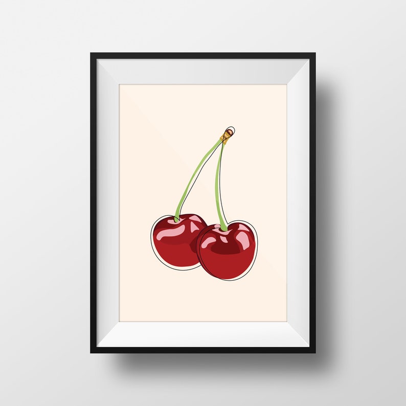 Cherry Print (DIGITAL DOWNLOAD ONLY) - Etsy