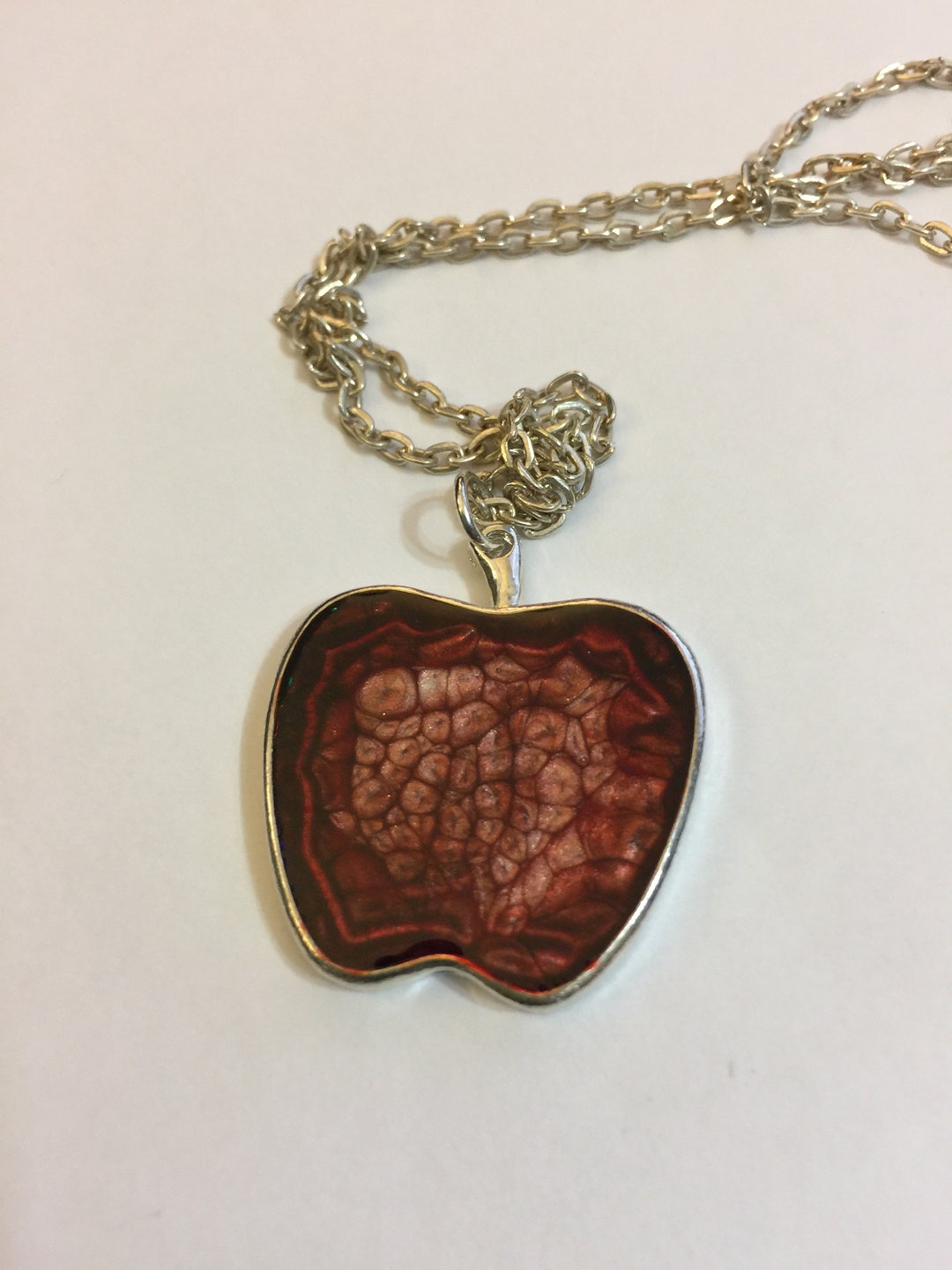 Red Apple Necklace | Teacher Gift | Teacher Appreciation | Teacher ...