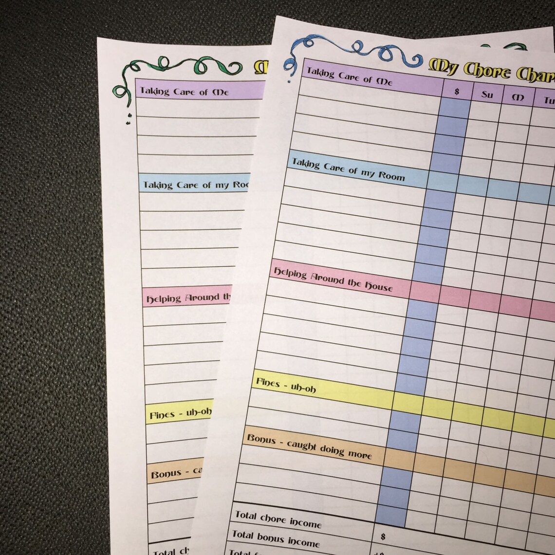 Set 1 // Chore Chart // Kid's Chore Chart // Chore Chart - Etsy