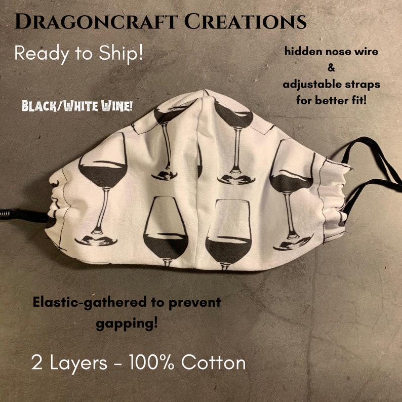 Made in USA Food Drink Face Masks FAST Shipping Protective Face Mask ...