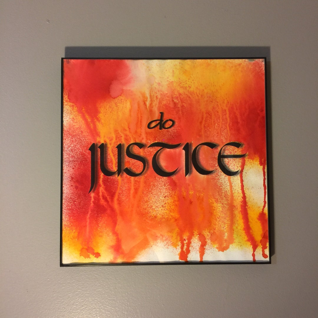Do Justice | Justice Artwork | Original Law Art | Attorney Gift | Law ...