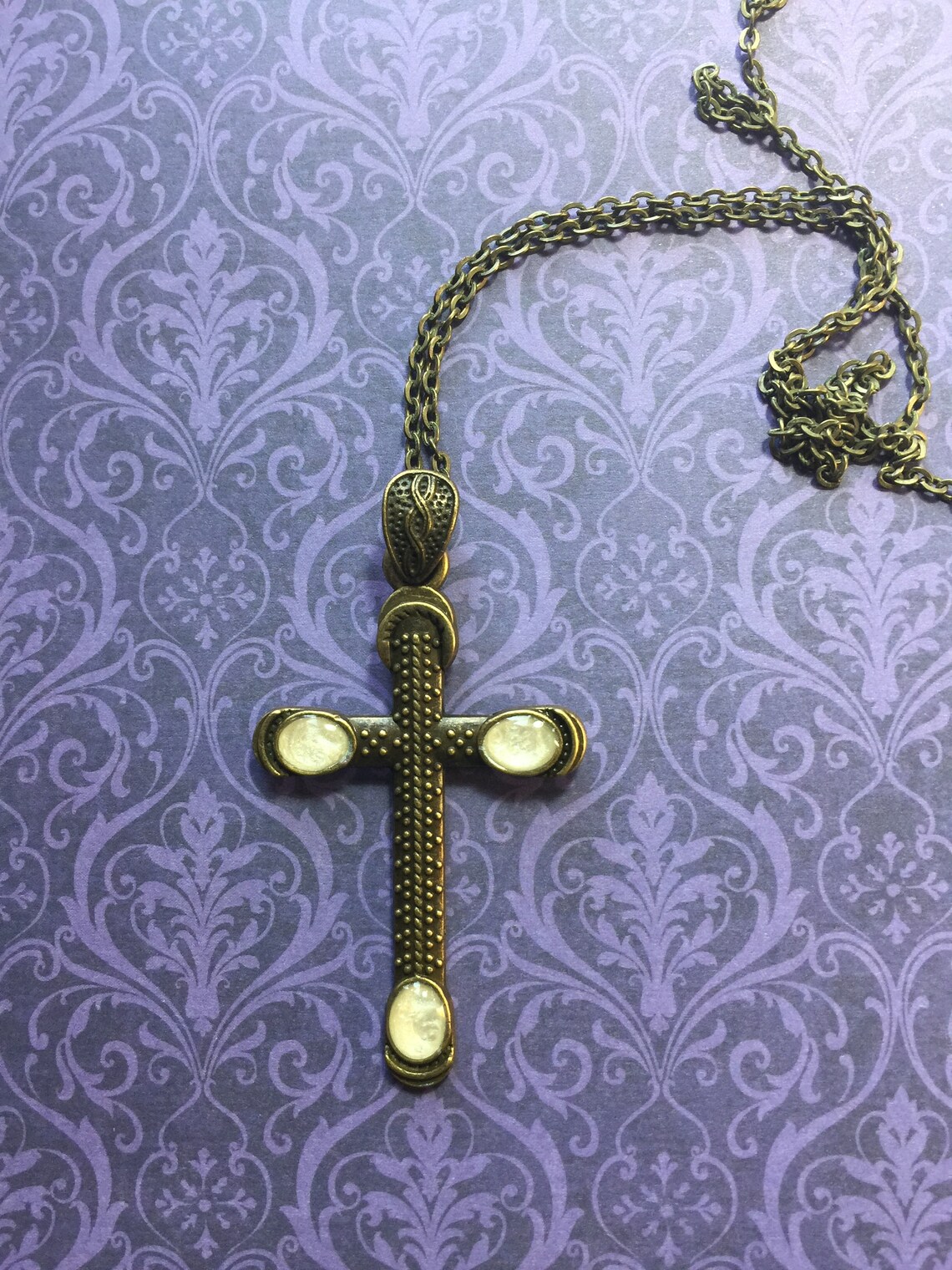 Cross Necklace Unique Cross Necklace Religious Gift | Etsy