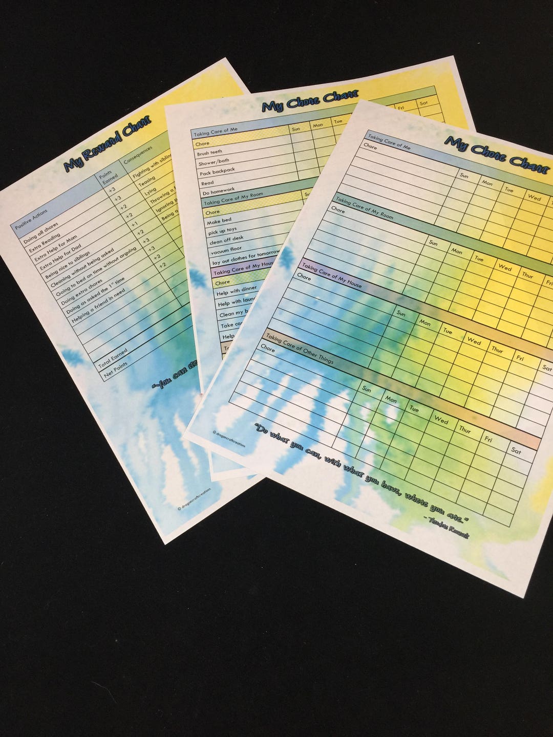 Digital Chore Chart // Kid's Chore Chart // Chore Chart for Children ...