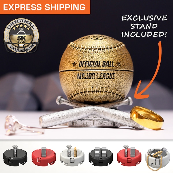 Baseball Ring Box - Etsy