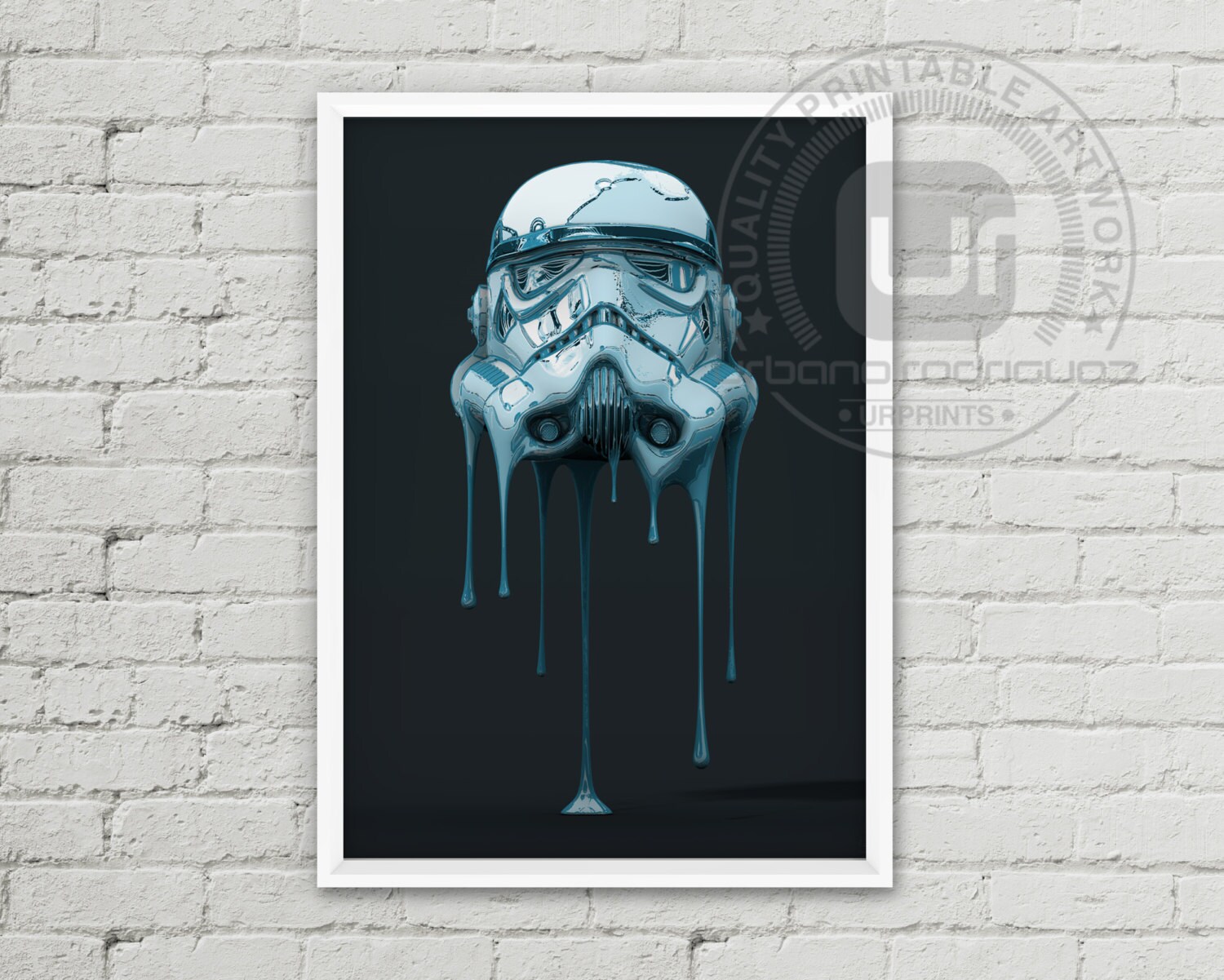 Soldier Trooper Melting PRINTABLE ART, Space Wars, Storm Soldier, Dark ...