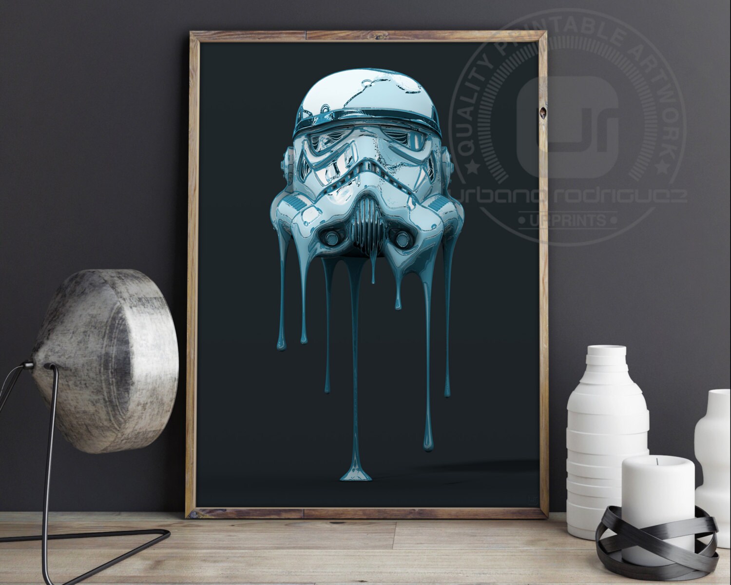 Soldier Trooper Melting PRINTABLE ART, Space Wars, Storm Soldier, Dark ...