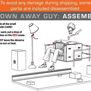 3D Printed "blown Away Guy" - Famous Classic Vintage Audiophile Poster ...