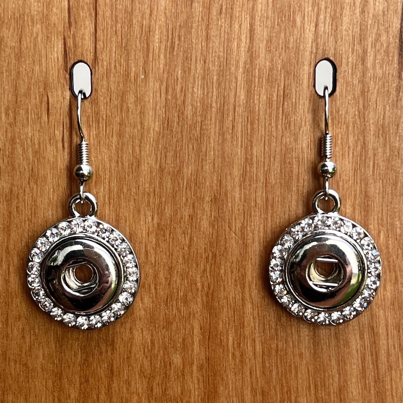 Snap Button Earrings - Etsy