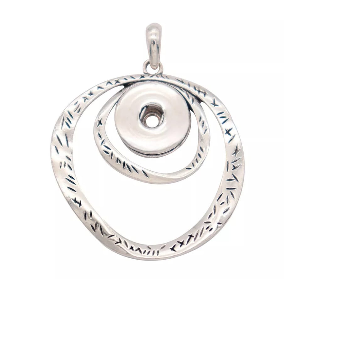 Snap Jewelry, Snap Button Pendant, Snap Necklace, Snap Button Pendant ...
