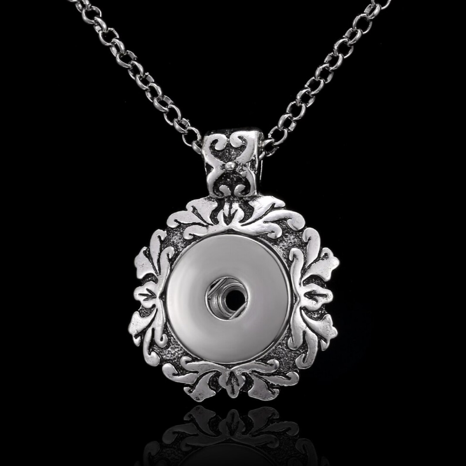 Snap Jewelry Snap Button Pendant Snap Necklace Snap Button | Etsy