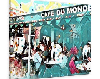 Cafe Du Monde Painting - Etsy
