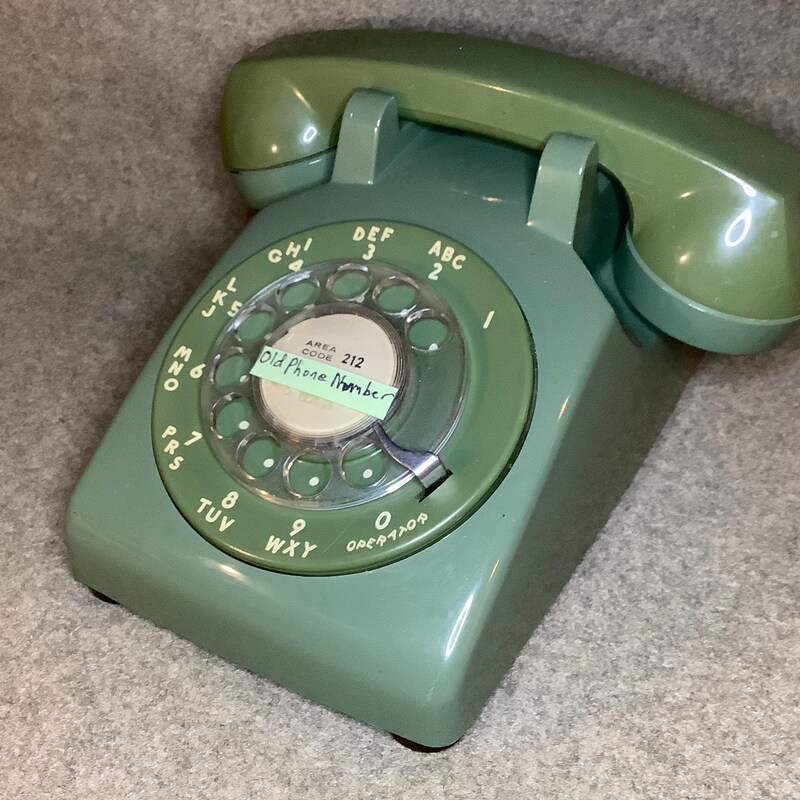 Green Rotary Phone - Etsy