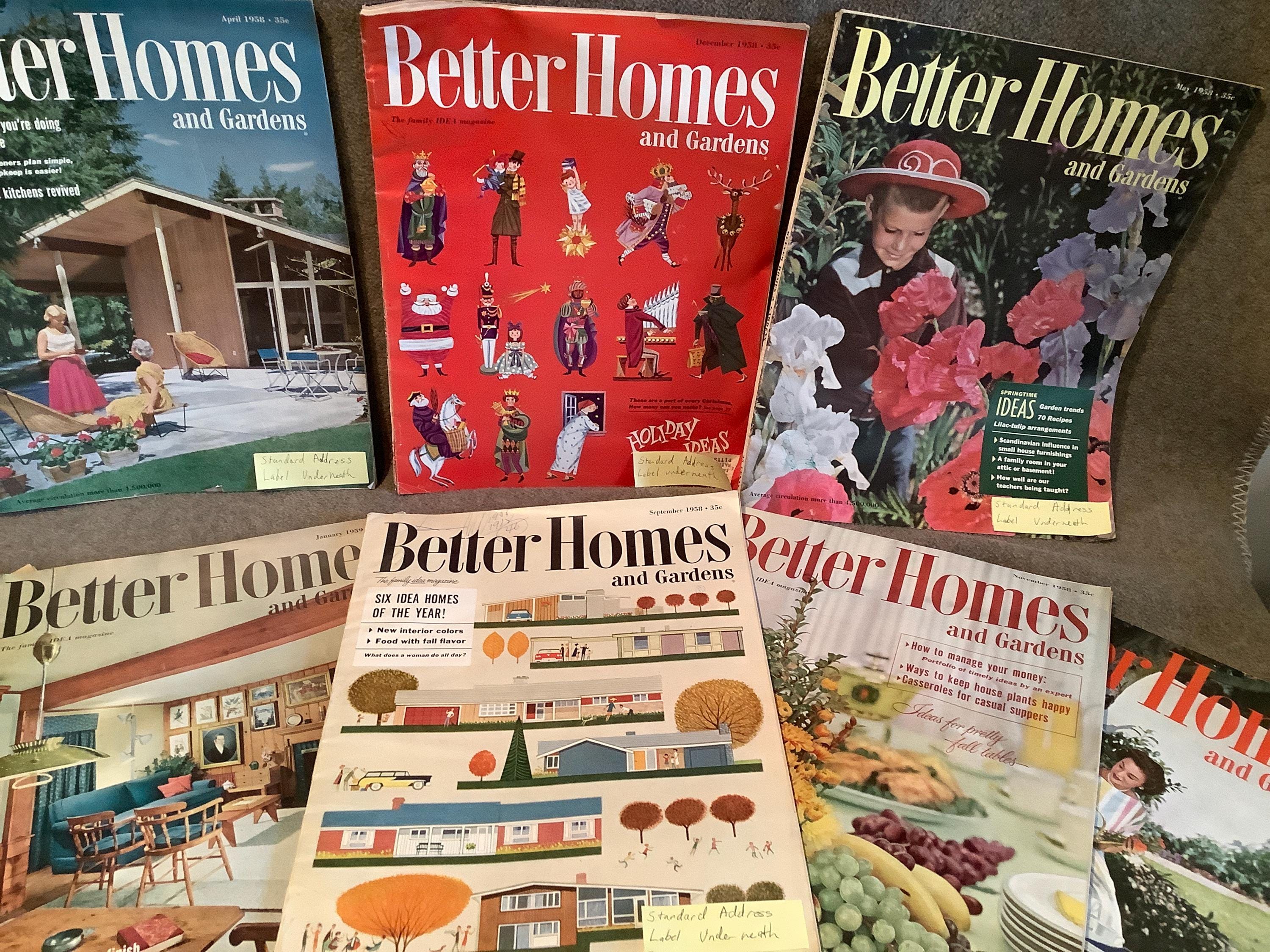 1958-1959 Better Homes and Gardens Magazines - Etsy