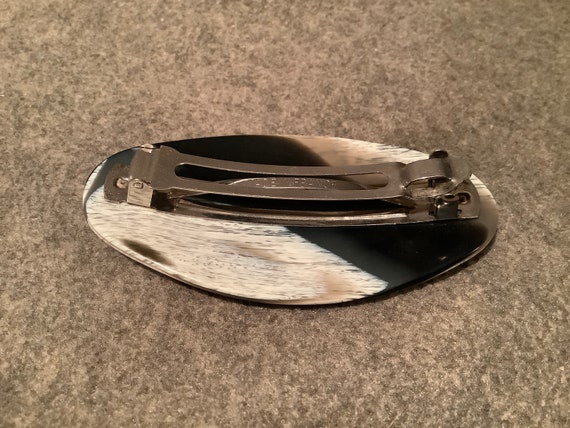 Delsol Vintage “Horn” ‘80s French Clip Barrette - Gem
