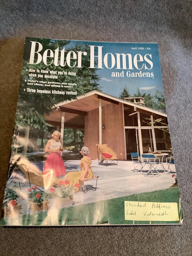 1958-1959 Better Homes and Gardens Magazines - Etsy