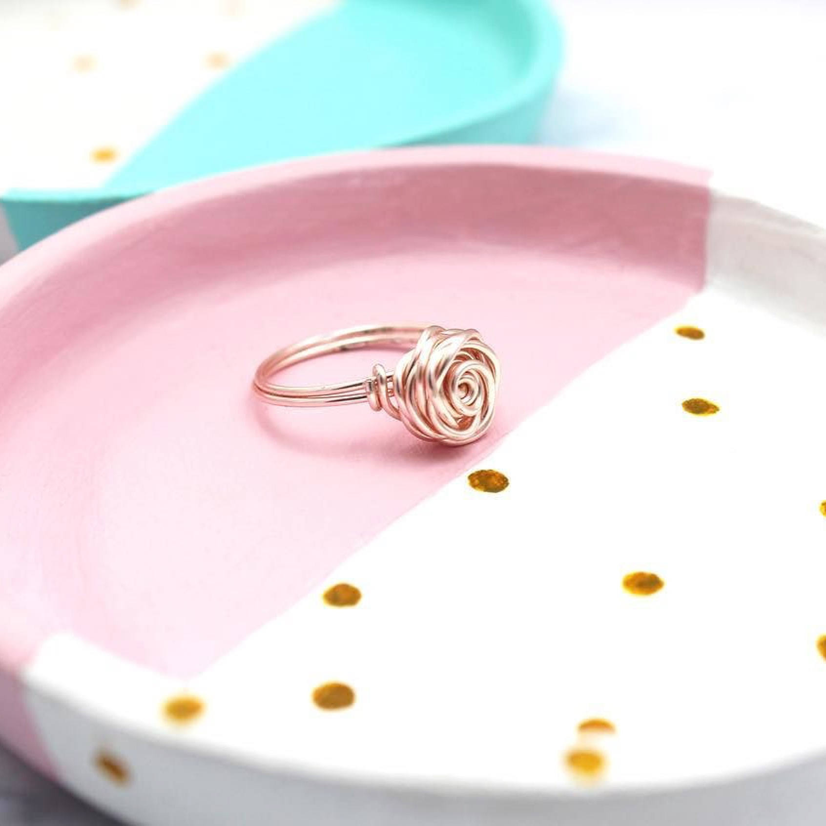 Rose Gold Rose Ring Rose Gold Ring Flower Ring Rose Shaped - Etsy