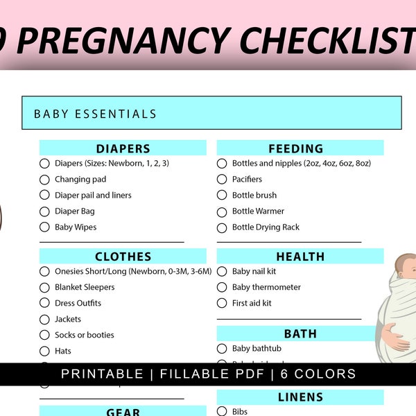 Pregnancy Checklist - Etsy